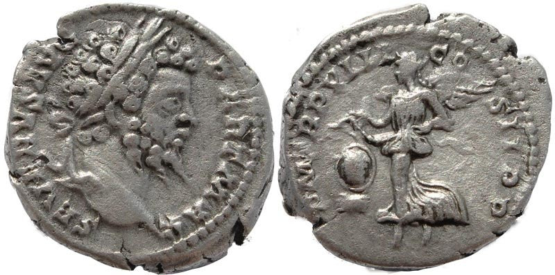 Septimius Severus AR silver Denarius - P M TR P VIII COS II P P ...