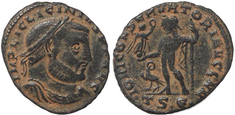 Roman coin of Licinius I - IOVI CONSERVATORI AVGG NN - Thessalonica ...