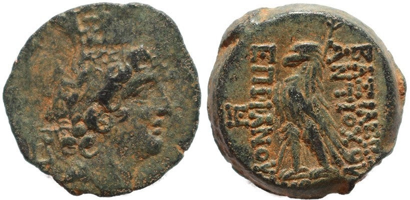 Seleukid coin of the King Antiochus VIII Epiphanes Grypus - Superb rev ...