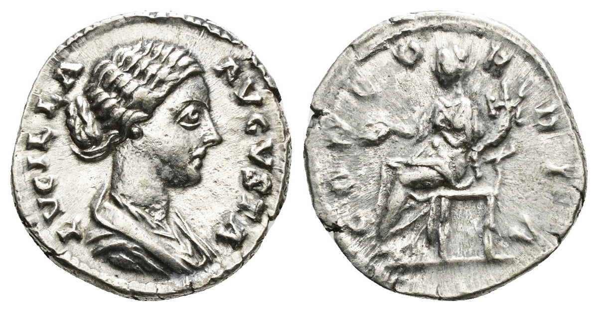 Roman coin of Lucilla AR silver denarius - CONCORDIA – Cerberus Ancient ...