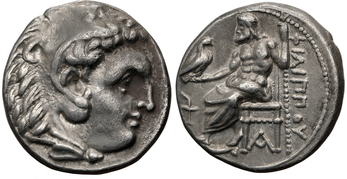 XF Ancient Greek silver coin of Alexander III 'The Great'. Postumous i ...