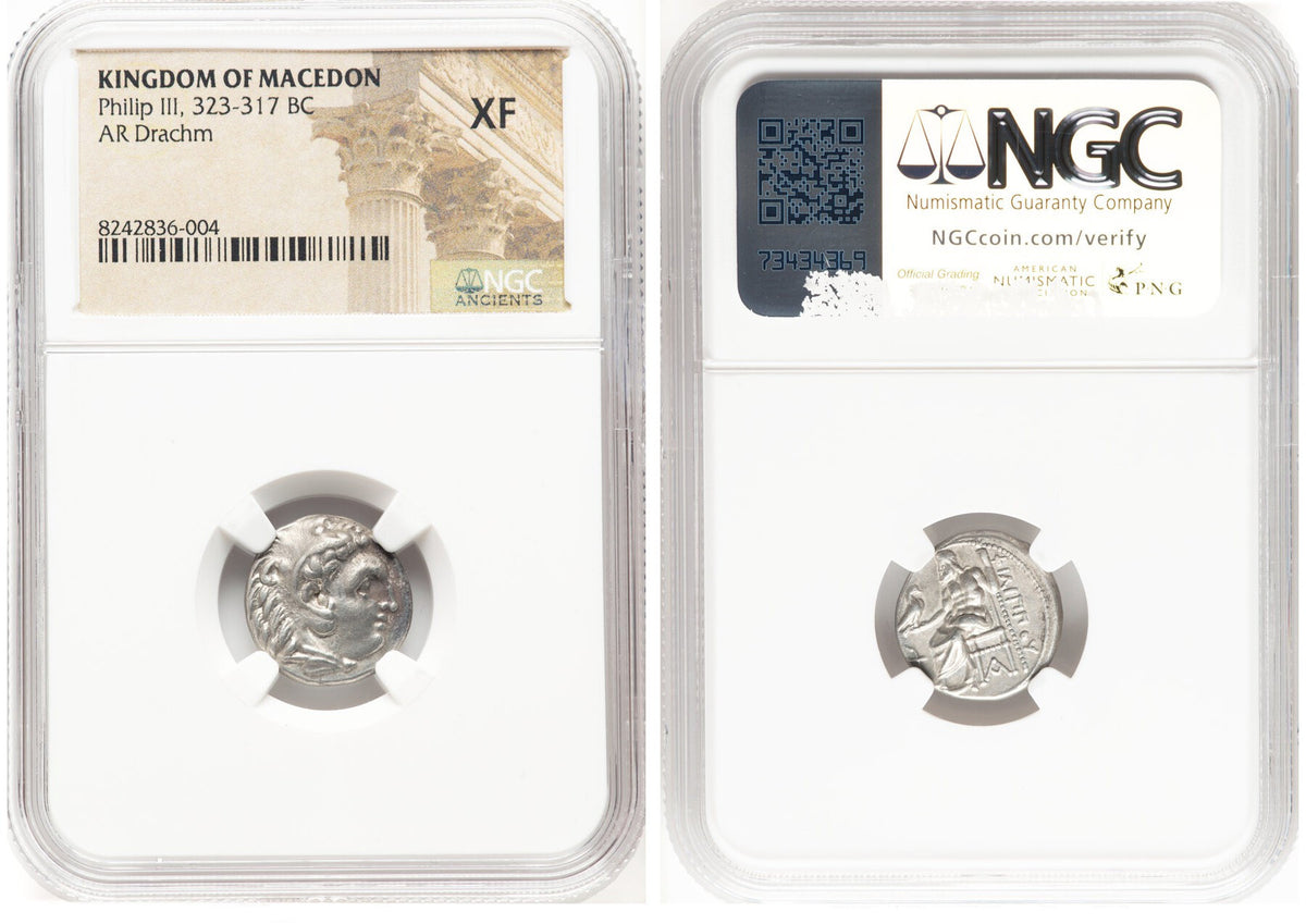 XF Ancient Greek silver coin of Alexander III 'The Great'. Postumous i ...