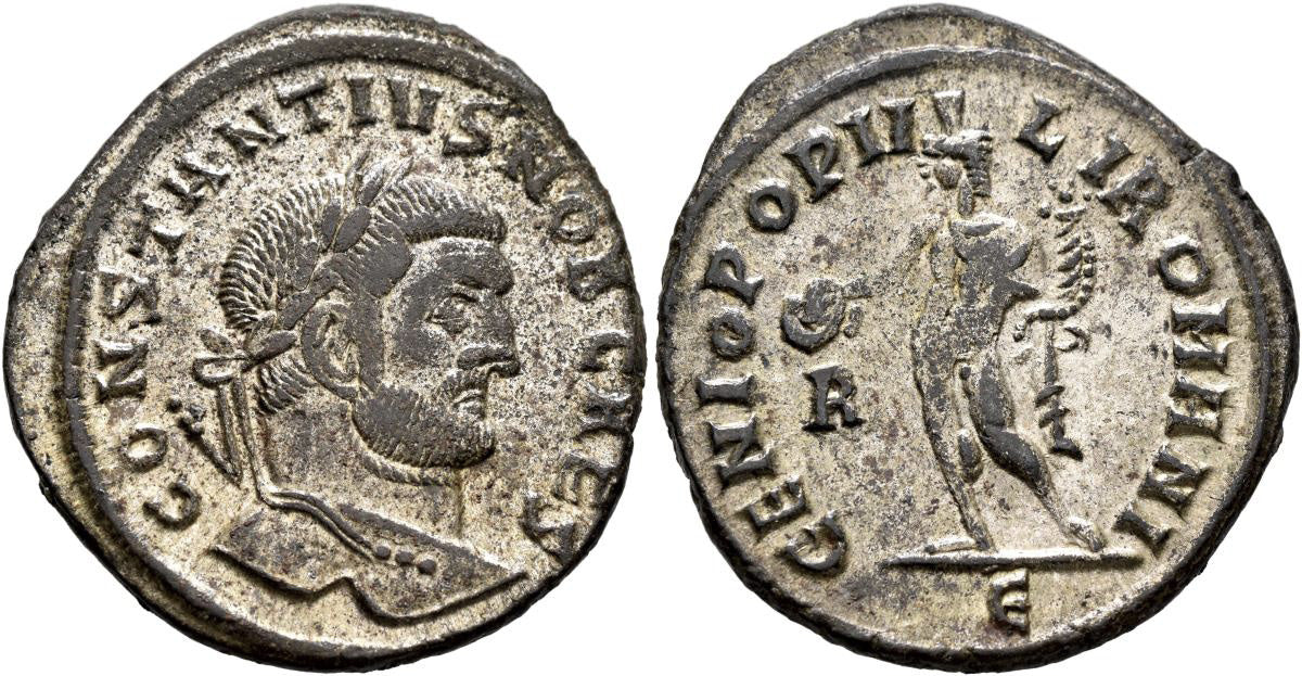 Roman coin of Constantius I as Caesar - From the Rauceby Hoard ...