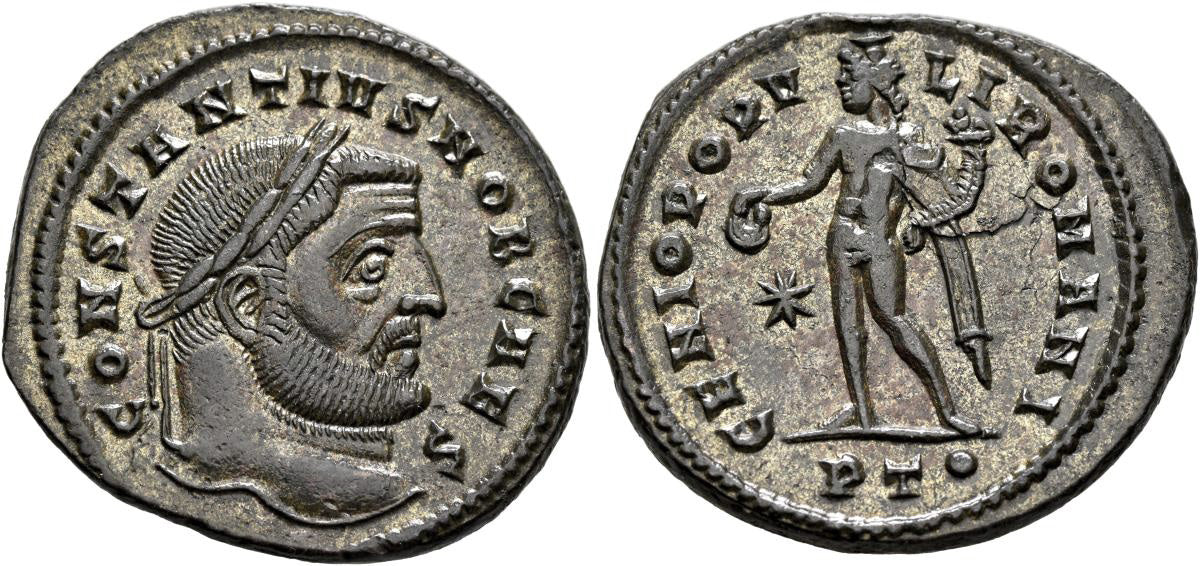 Roman coin of Constantius I as Caesar - From the Rauceby Hoard - Near ...