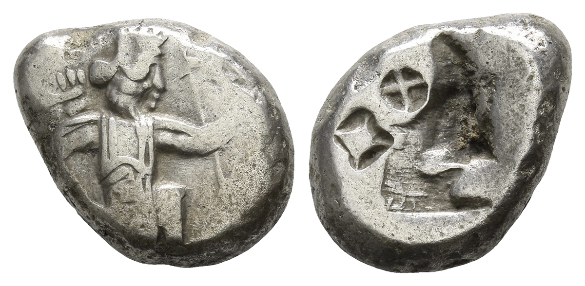 Ancient Persian silver coin - Achaemenid Empire. Time of Darius II to ...