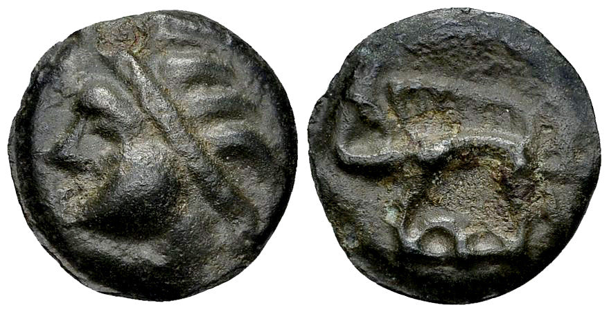Ancient Celtic coin - Gaul - Remi AE Cast potin unit, 1st century BC ...