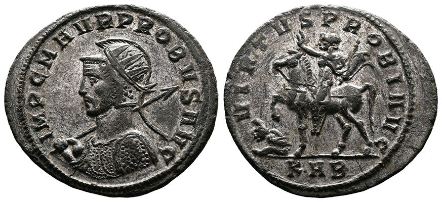 Ancient Roman coin of the Emperor Probus - Probus on Horseback. Serdic ...