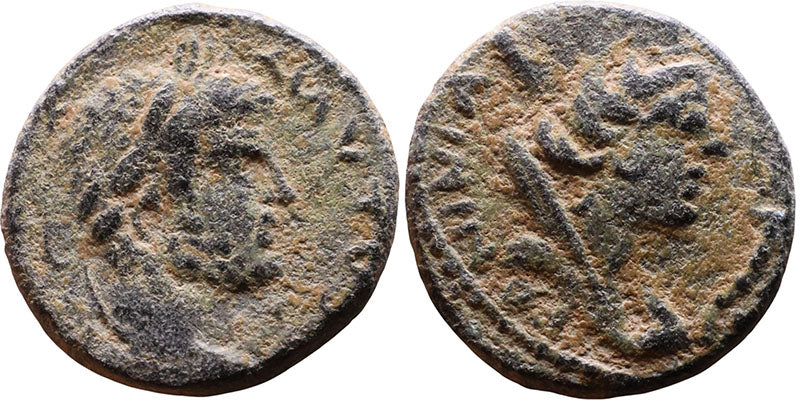 Ancient Roman Provincial Coin of Caracalla with Tyche – Cerberus ...