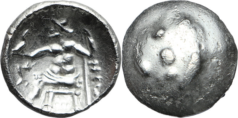 Ancient Celtic silver coin immitating the coins of Alexander III 3rd t ...