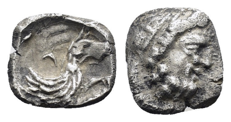 Ancient Greek coin of Laranda, Lycaonia Circa 324 BC silver obol ...