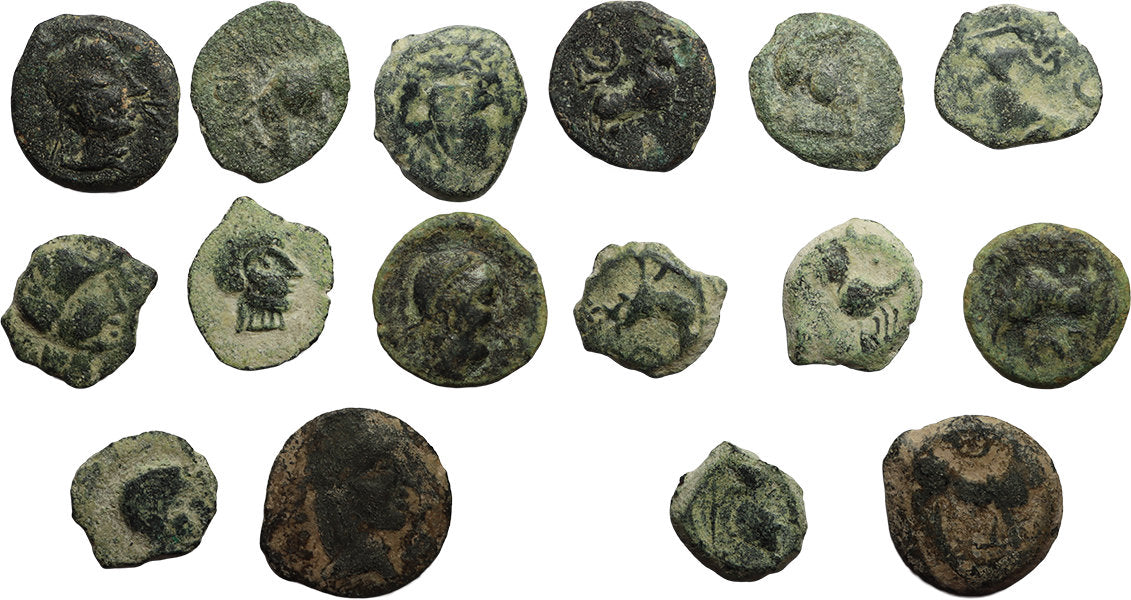 8 Ancient Celtic coins from Iberia (modern day Spain) – Cerberus ...