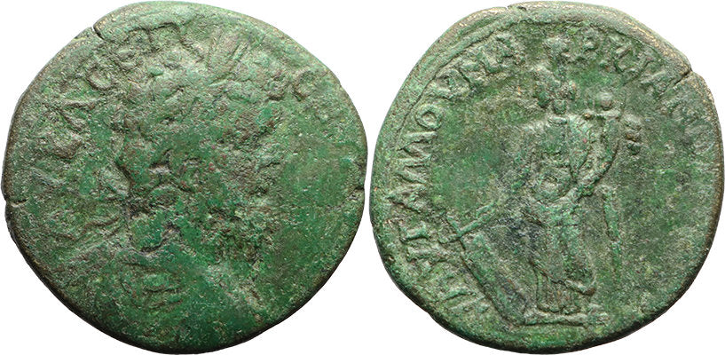 Ancient Roman Provincial coin of the Emperor Septimius Severus AE27 ...