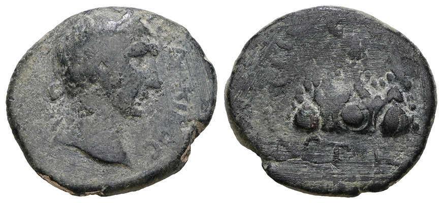 Ancient Roman Provincial coin of the Emperor Trajan minted in Caesaria ...