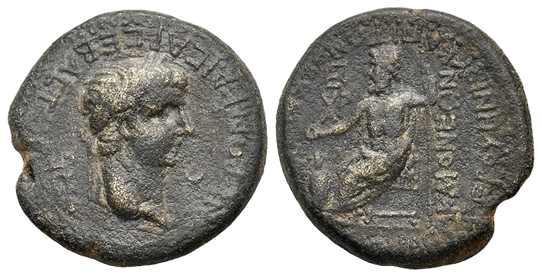 Ancient Roman Provincial coin of Nero minted in Acmonea, Phrygia ...