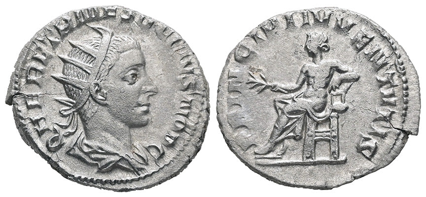 Ancient Roman Silver coin of Herennius Etruscus as Caesar - PRINCIPI I ...