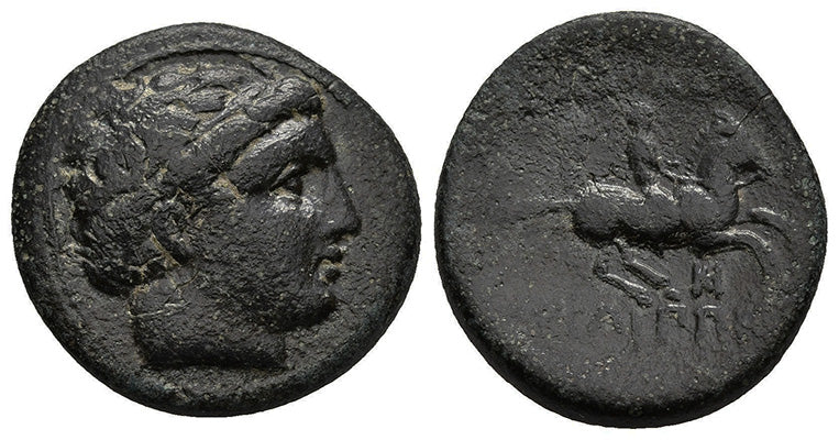 Ancient Greek bronze coin of Philip III - Apollo - Miletos mint 323-31 ...