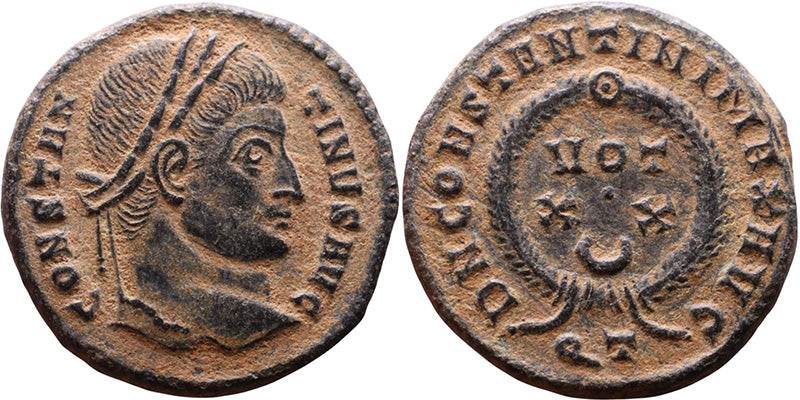 EF+ Ancient Roman coin of the Emperor Constantine I as Augustus 307-33 ...