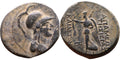 Ancient Greek coin with Athena and Nike minted in Apameia circa 40/39B ...
