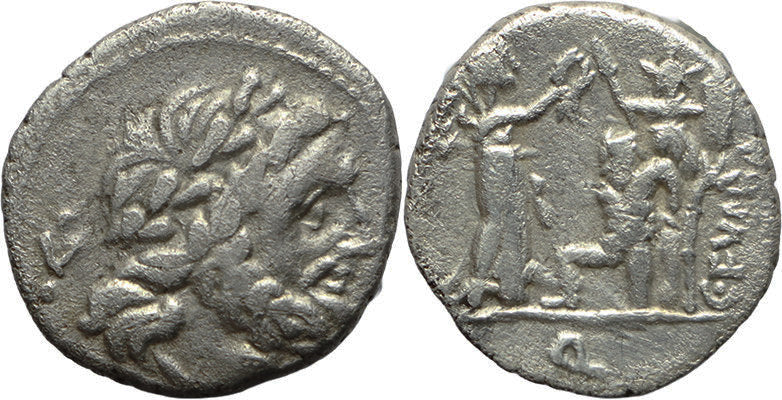 Ancient Roman Republican coin - C Fundanius AR Quinarius minted in Rom ...