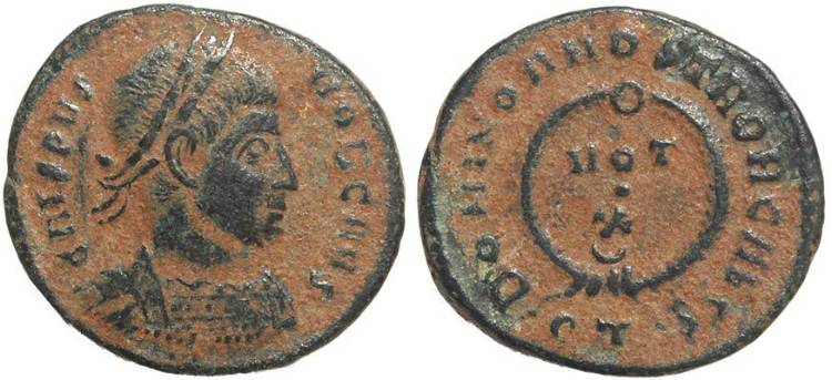 Roman coin of Crispus - DOMINOR NOSTROR CAESS, VOT X – Cerberus Ancient ...
